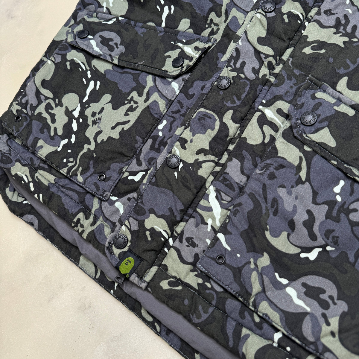 [M] OG Bape Octopus Camo Puffer Vest – Upscale Resale AZ
